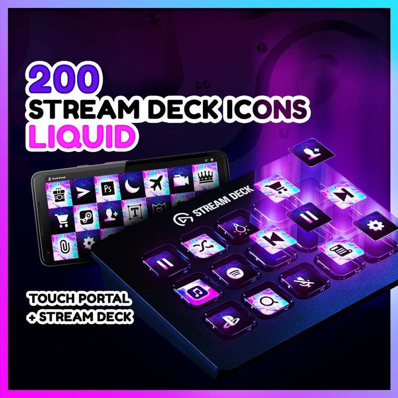 Liquid Stream Deck Icons 200 Twitch Streamers Amazing Designs ...
