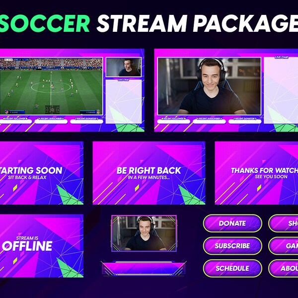Soccer twitch panels - Etsy.de