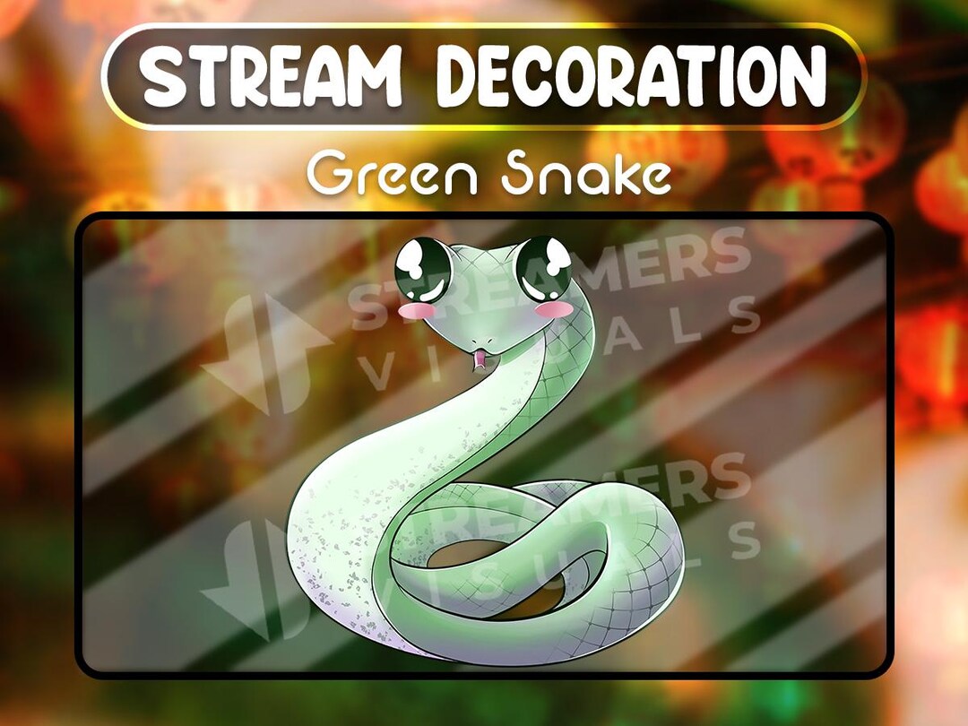 Green Snake Animated Stream Decoration Astrological Signs Streamer Gift ...