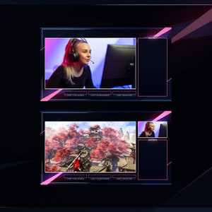 Sakura Twitch Overlay Package Pink Kawaii Hanami Aesthetic Animated ...