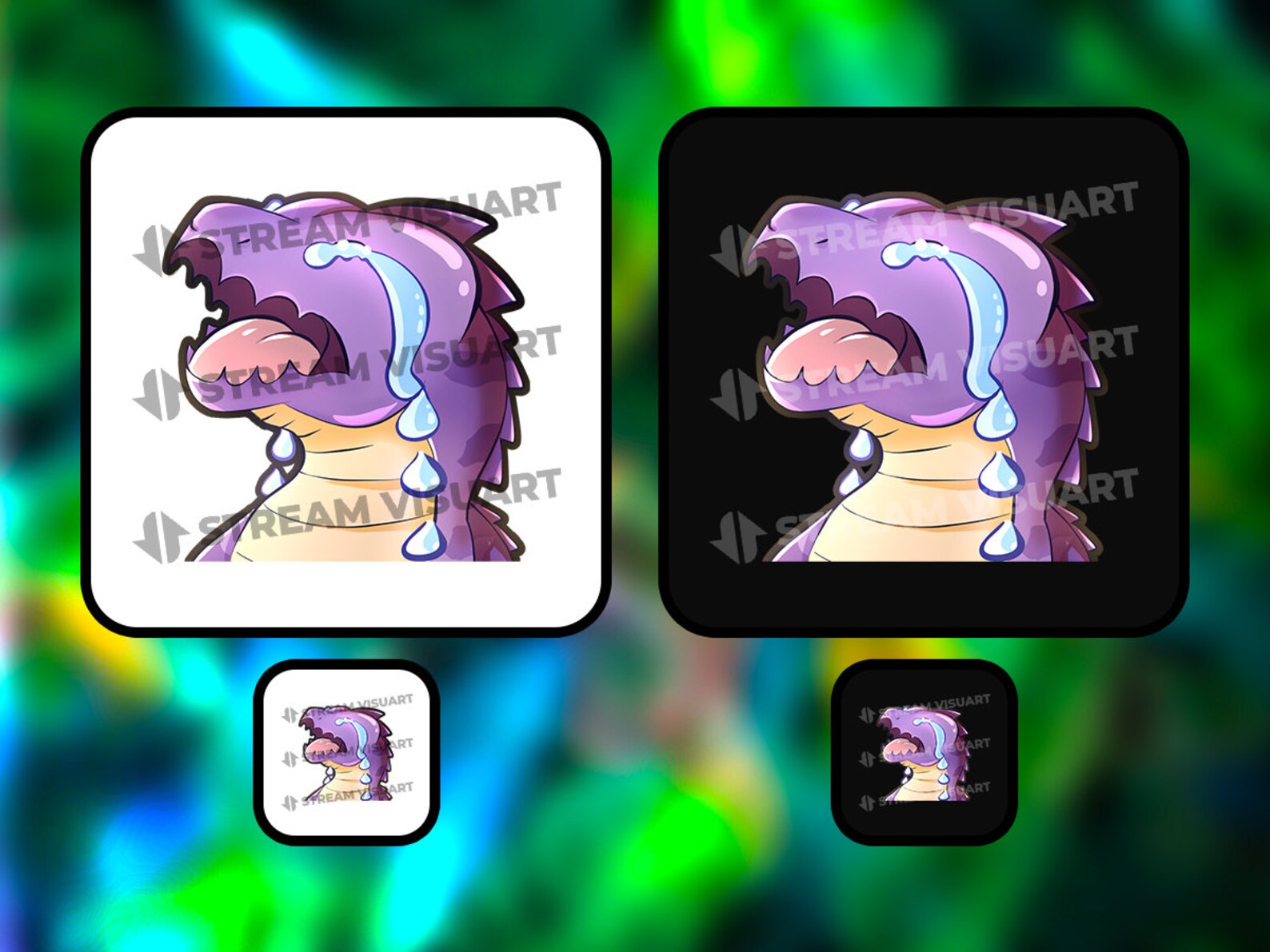 Dino Twitch Emotes Pack 6x Cool Manga Kawaii Dinosaur Jurassic Senpaï ...