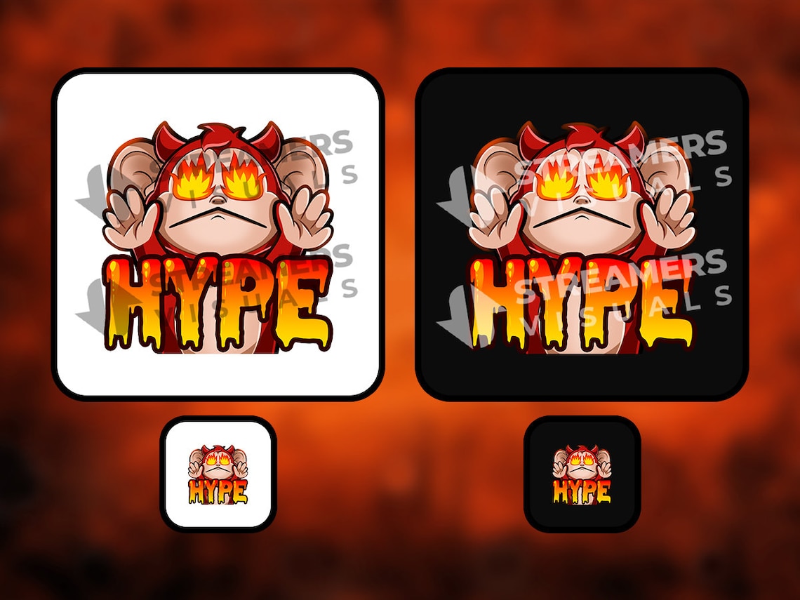 Horror Monkey Twitch Emotes Pack 6x Cute Scary Creepy Spooky Fear ...