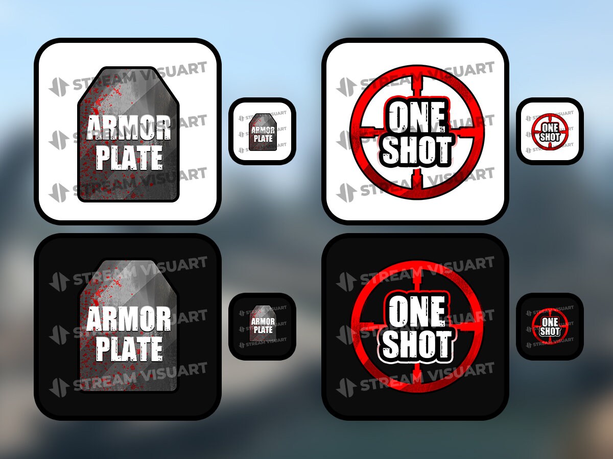 Warzone Twitch Emotes Pack 12x Cool Badass Gg RIP Grenade FPS Skull ...