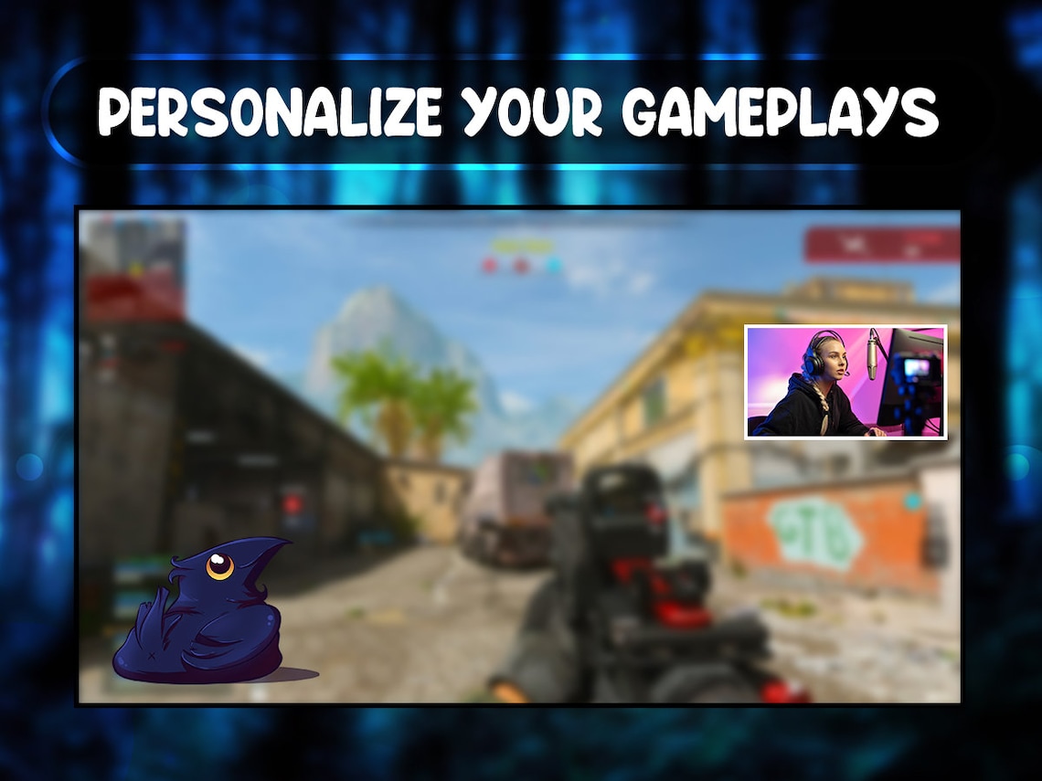 Raven Cute Animated Stream Decoration Halloween Bird Gothic Streamer ...