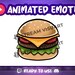 Burger Animated Emote Twitch Emotes Hamburger Fast Food Cheeseburger ...