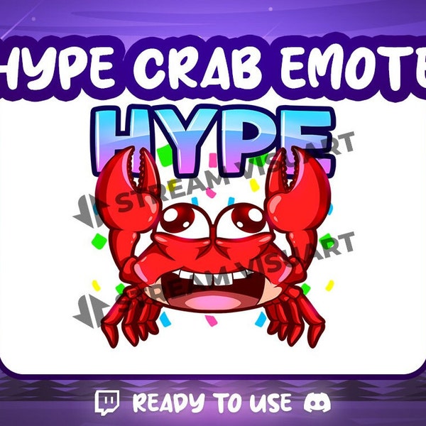 Crab Twitch Emotes - Etsy