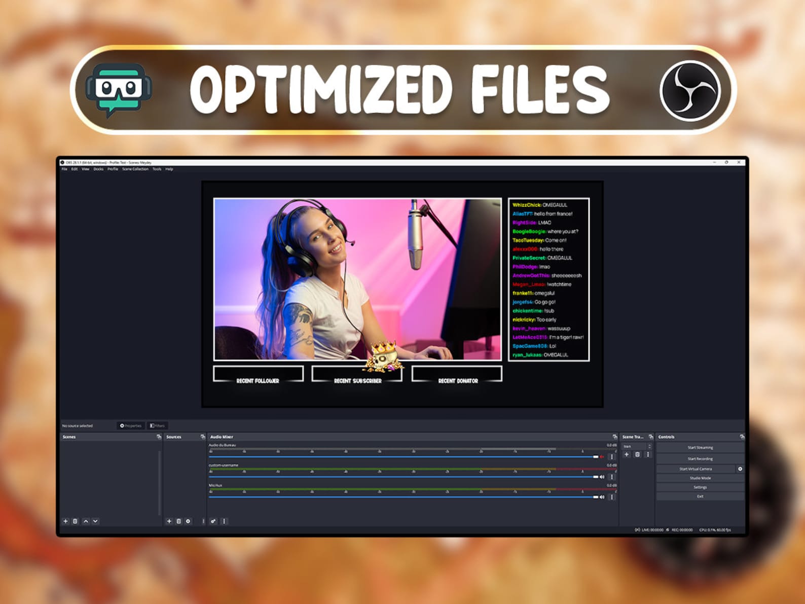 King's Skull Animated Stream Decoration Treasure Pirate Streamer Gift ...