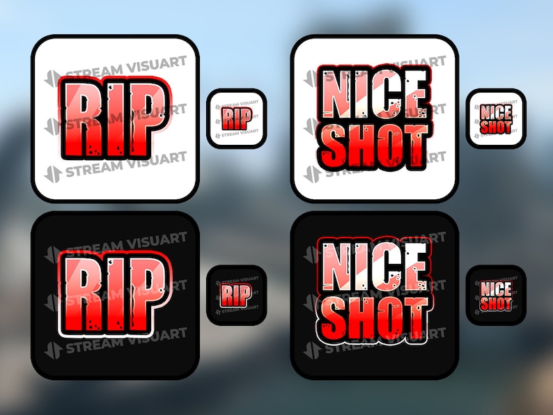 Warzone Twitch Emotes Pack 12x Cool Badass Gg RIP Grenade FPS Skull ...