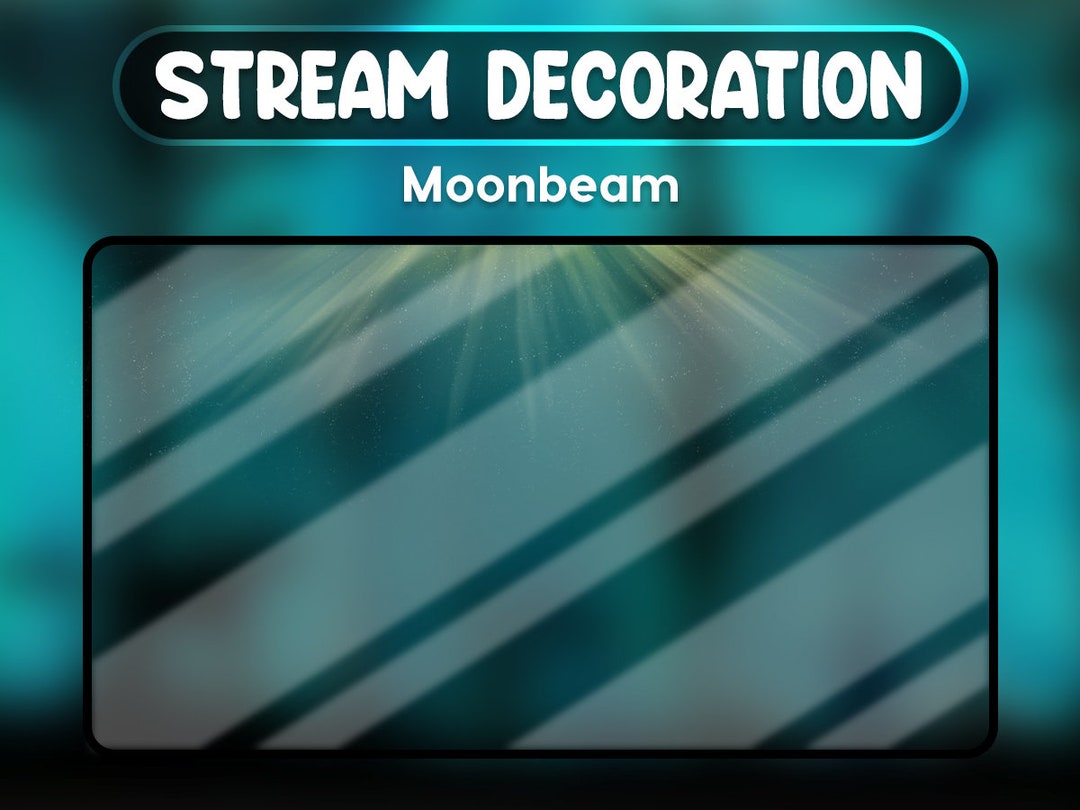 Moonbeam Animated Stream Decoration: Mystic Fairy Overlay (digital ...