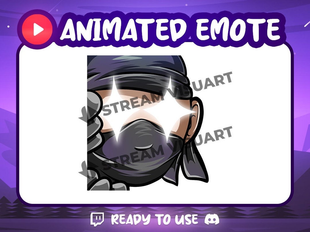 Ninja Lurk Animated Emote: Stealthy Twitch/discord Stream Emoji - Etsy