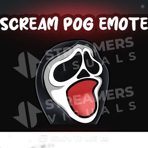 Scream Pog Twitch Emote Discord Emoji Youtube Suscriptor Halloween ...