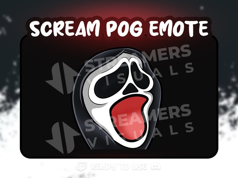 Scream Pog Twitch Emote Discord Emoji Youtube Suscriptor Halloween ...