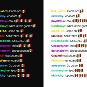 Mexico Méjico Flag Twitch Emote: National Colors (digital Download) - Etsy