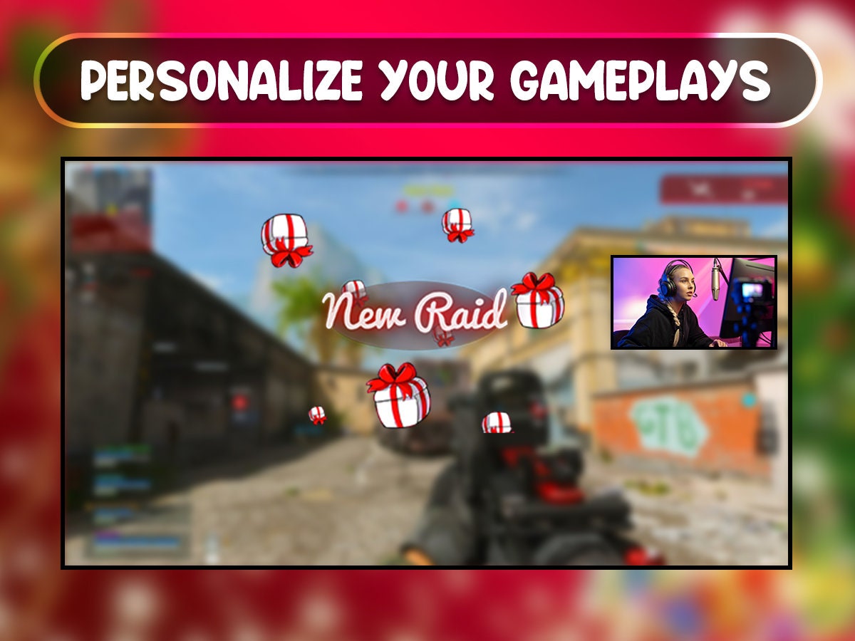 Falling Gifts X6 Animated Alert Box Christmas Xmas Gift Shower Cute ...