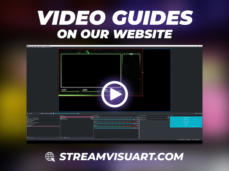 Green Lava Animated Twitch Overlay Package: Stream Design (digital ...