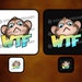 Monkey Twitch Emotes Pack 6x Ape Primate Chimpanzee Cute Fear WTF Love ...