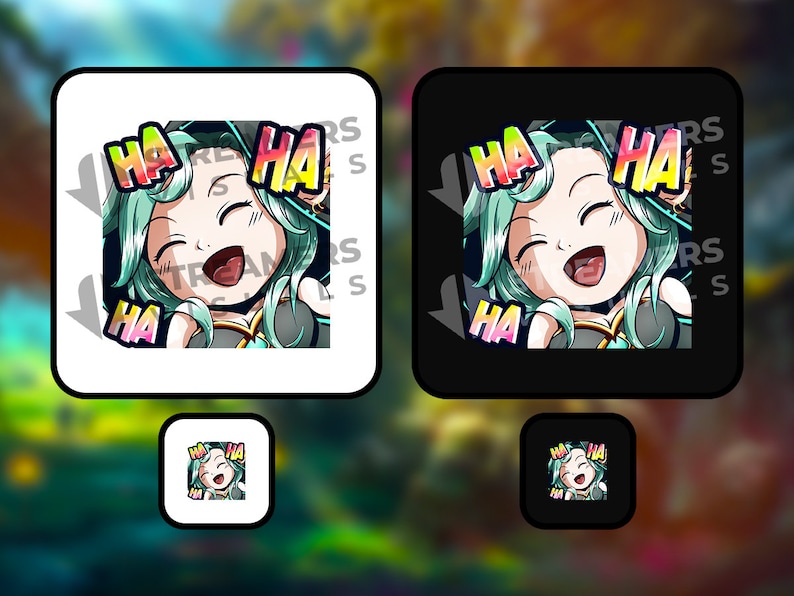 Elf Girl Twitch Emotes Pack: Fantasy Streamer Graphics (digital ...