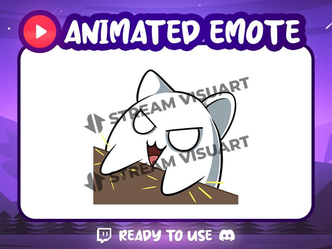 Angry Cat Animated Emote Twitch Emotes Anger Fury Outrage Wrath White ...