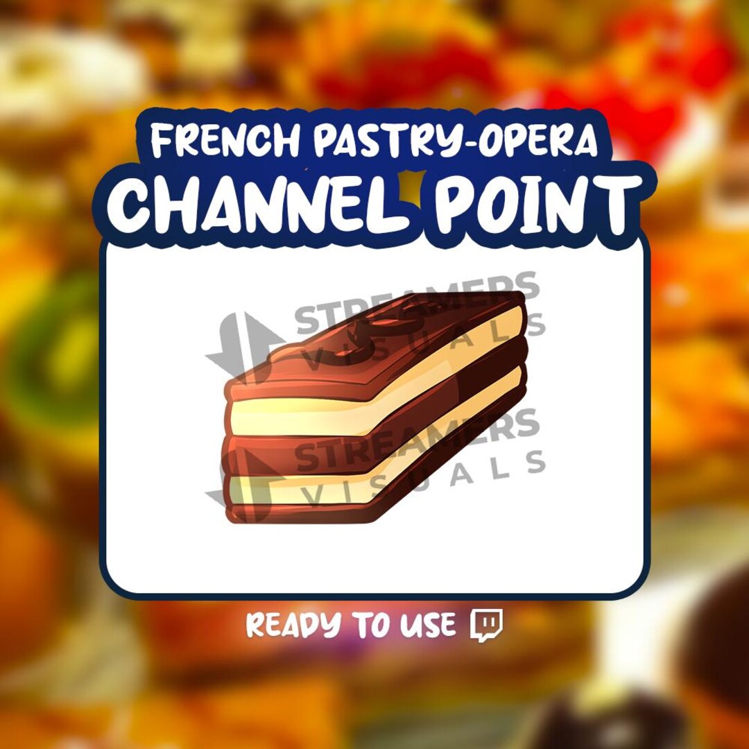 French Pastry - Opera Twitch Channel Point Icon: Stream Reward (digital ...