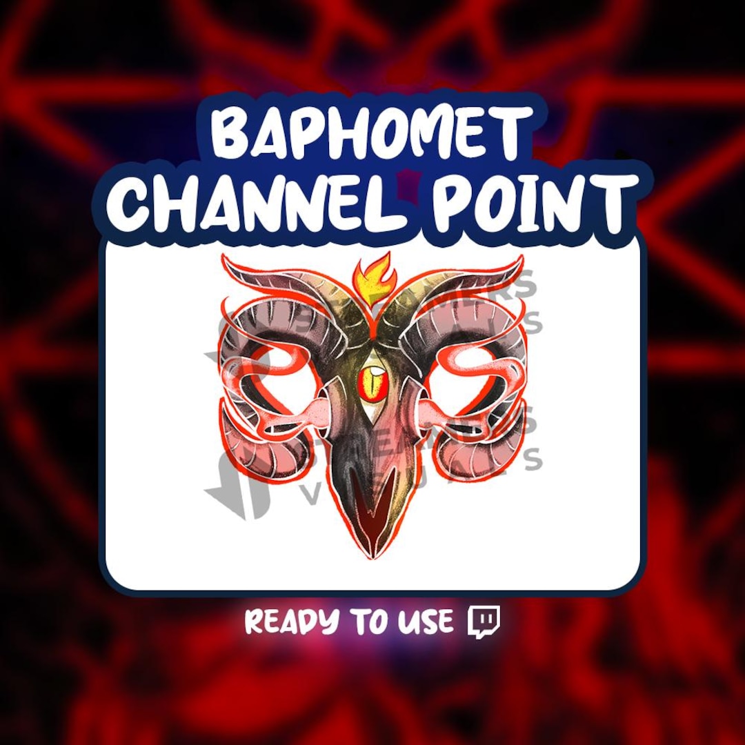 Baphomet Twitch Channel Point Icon: Dark Magic Gothic (digital Download ...
