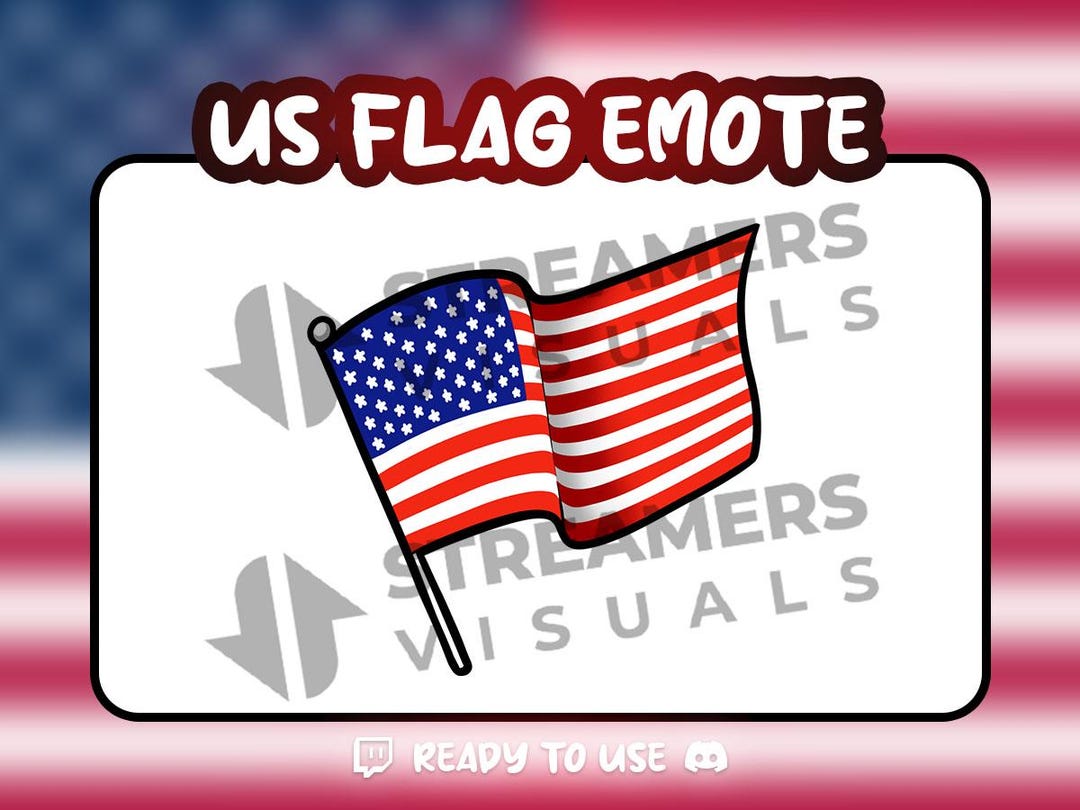 United States Flag Twitch Emote: National Colors (digital Download) - Etsy