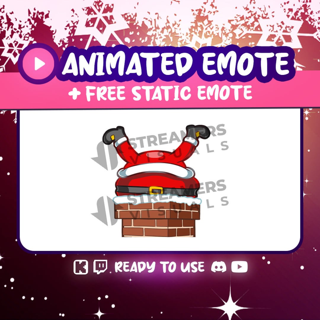 Santa Claus Butt Animated Emote Twitch Emotes Christmas Funny Butty ...