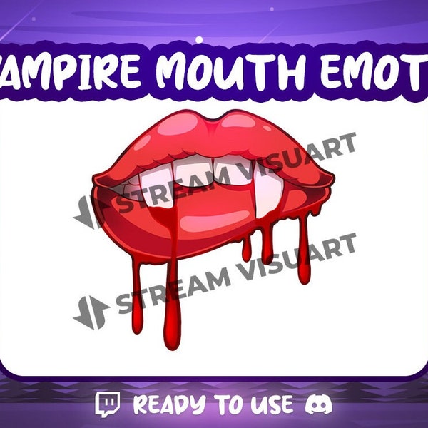 Vampire Lips Emote - Etsy