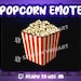Popcorn Twitch Emote Discord Emoji Kick Subscriber Snacks Food Salty ...