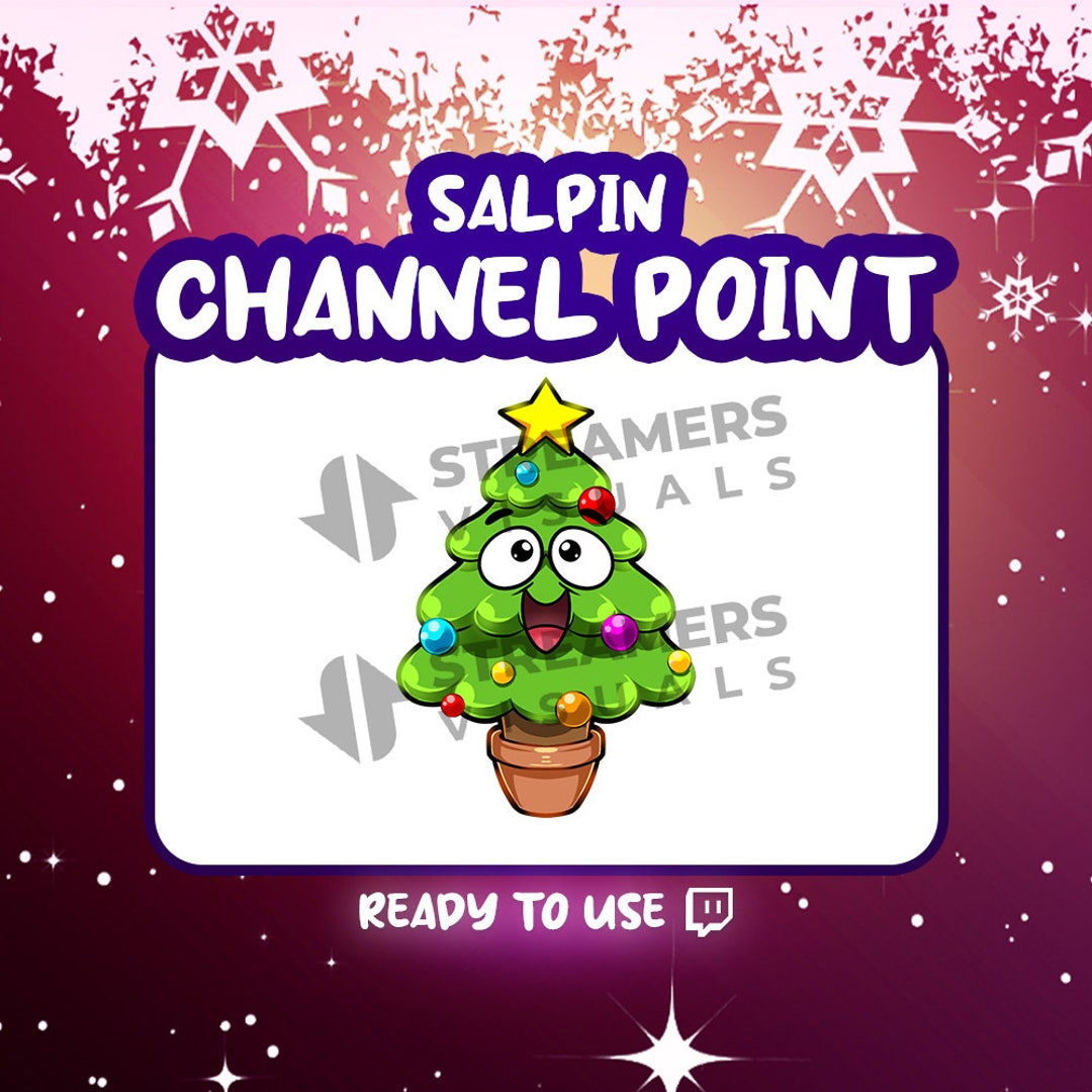 Salpin Twitch Channel Point Icon Christmas Xmas Holiday Winter Tree ...