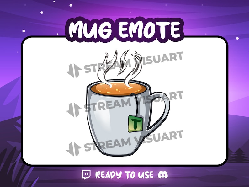 Taza Twitch Emote Discord Emoji Kick Suscriptor Taza de café Descanso Té Chocolate caliente ...