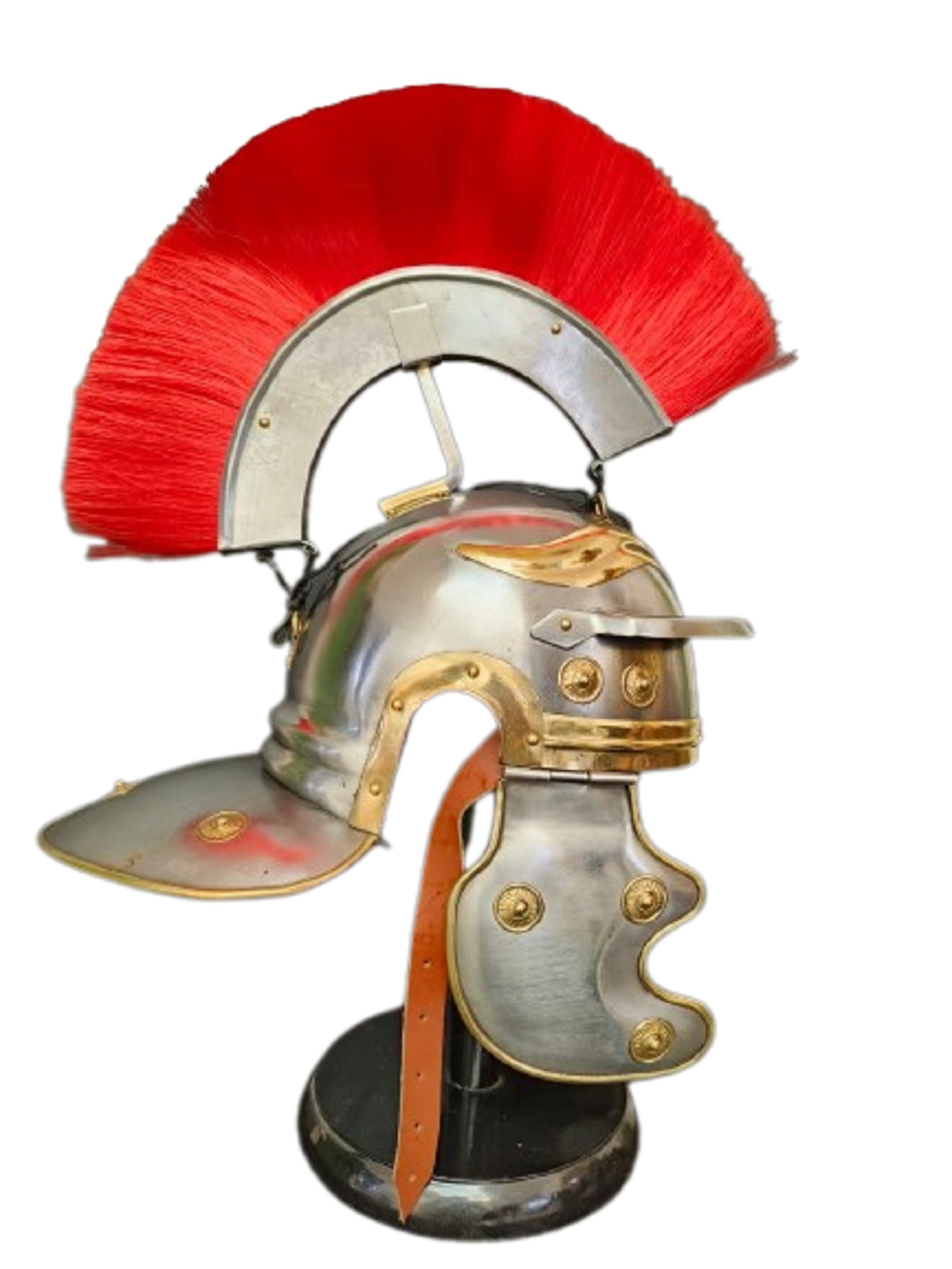 Roman Helmet Centurion With Plume & LINER Chin Strap - Etsy UK