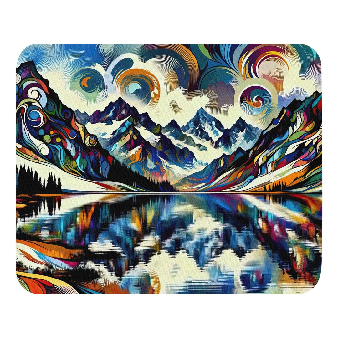 Illustration of the Alps Transformed Into a Breathtaking Abstract ...
