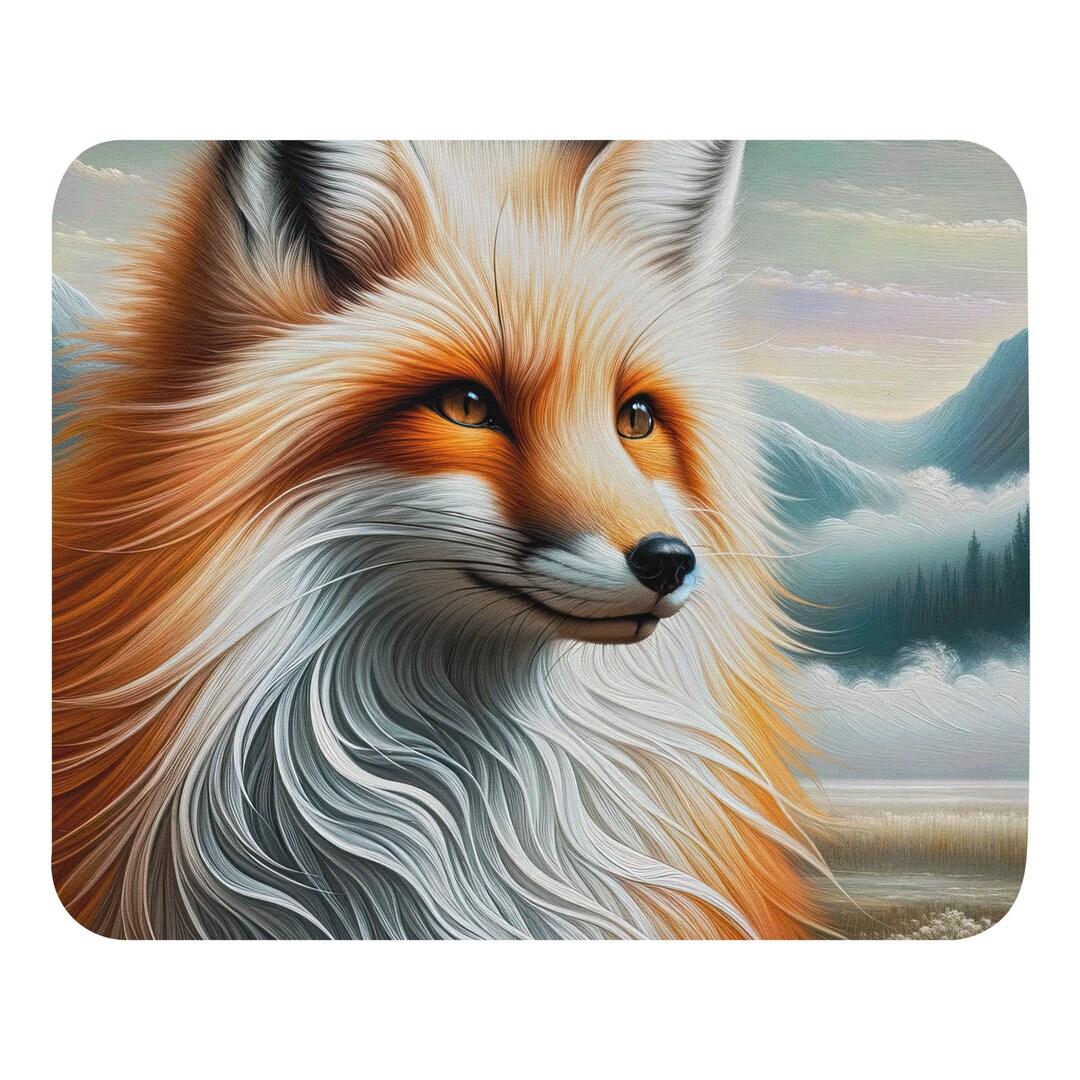Oil Painting of a Graceful Fox With a Majestic Stance, Its Fur ...