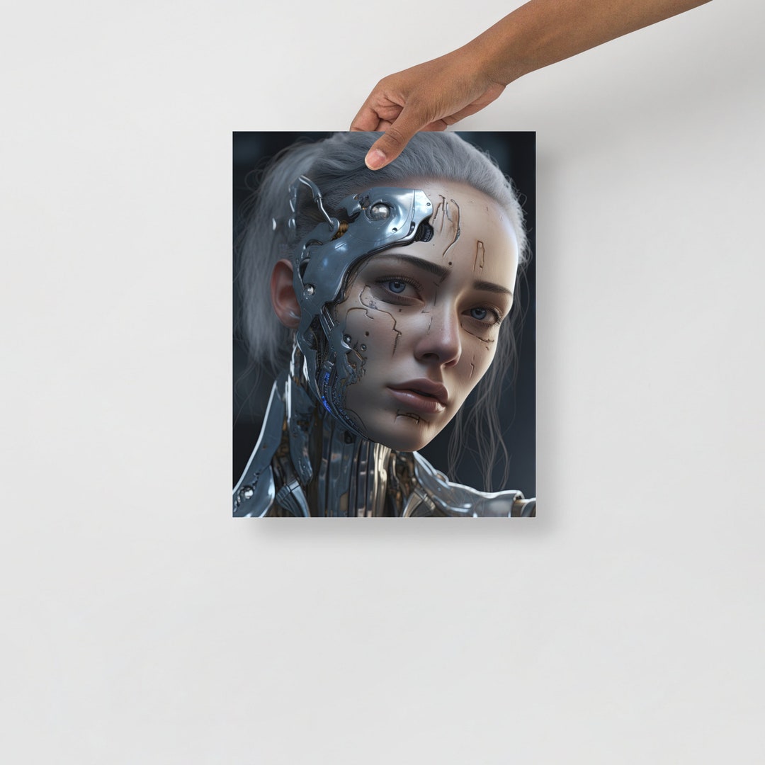Beautiful Emotional Cyborg Humanoid Female Woman With - Etsy