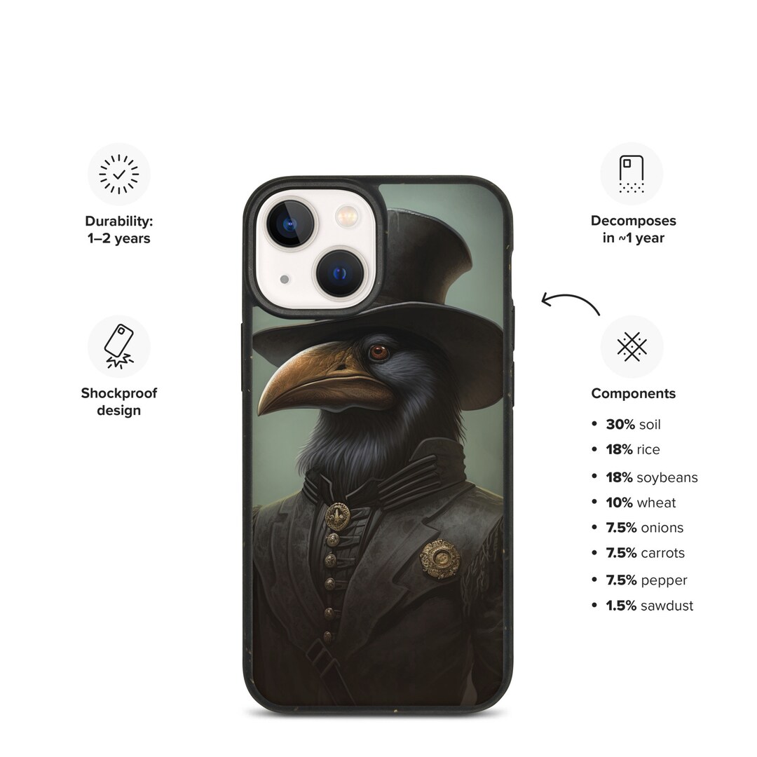 Anthropomorphic Crow Raven With Top Hat Strong Proud - Etsy