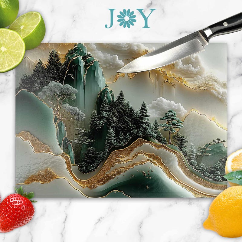 Glass Cutting Board - Etsy