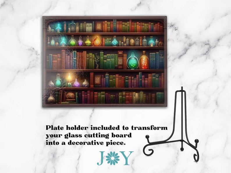 Book Lover Kitchen Glass Cutting Board - Charcuterie, Cheese and ...