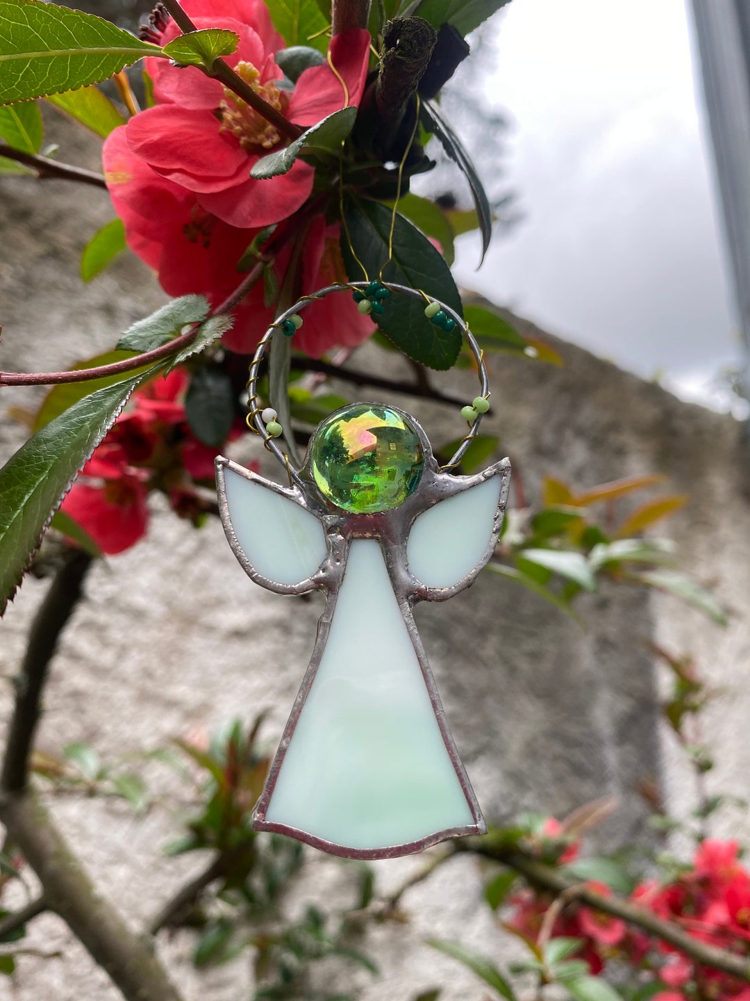 Mint Angel - Stained Glass Decoration Suncatcher - Etsy