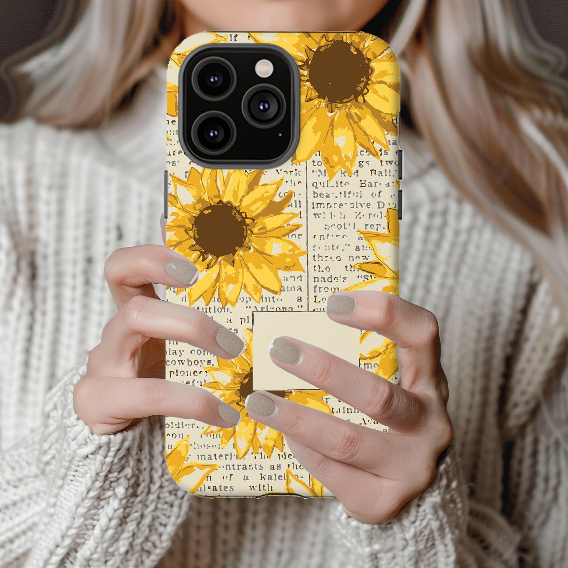 Custom Sunflower iPhone Case: Personalized Floral Design - Etsy