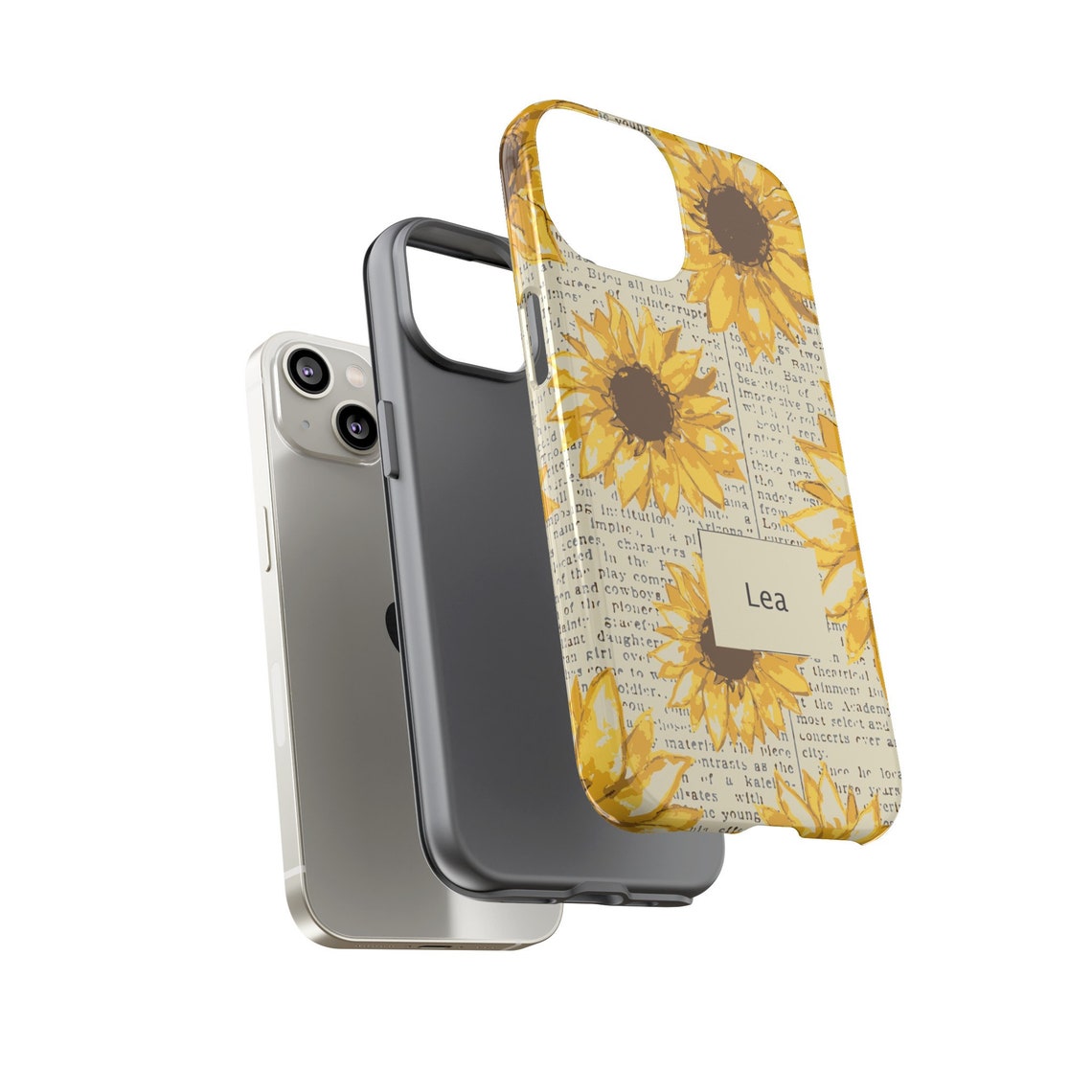 Custom Sunflower iPhone Case: Personalized Floral Design - Etsy