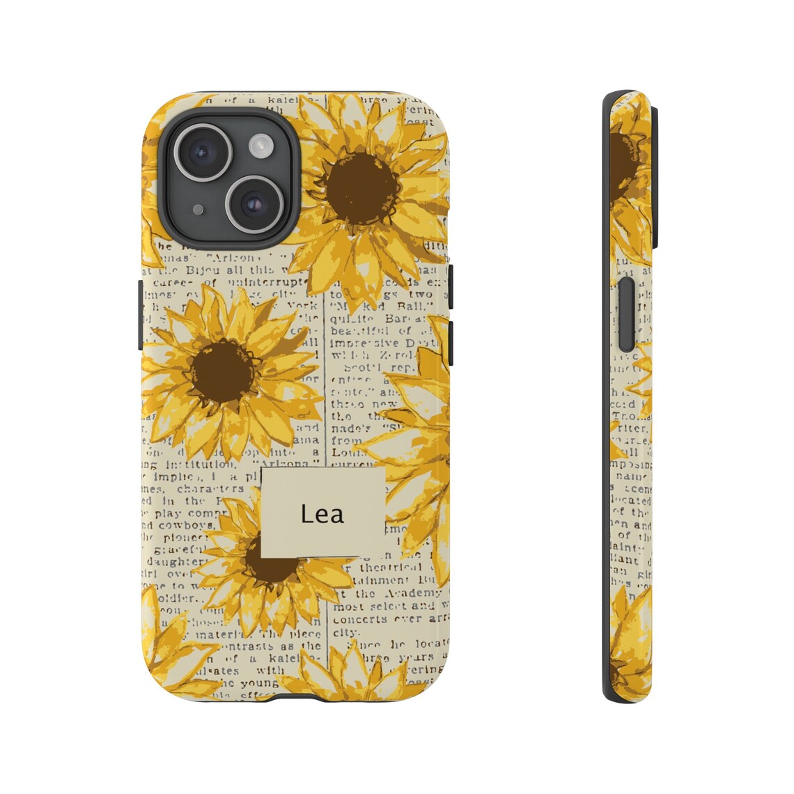 Custom Sunflower iPhone Case: Personalized Floral Design - Etsy