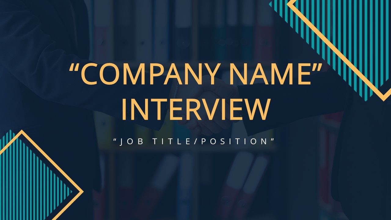 Job Interview Presentation Template for Powerpoint, Presentation for ...