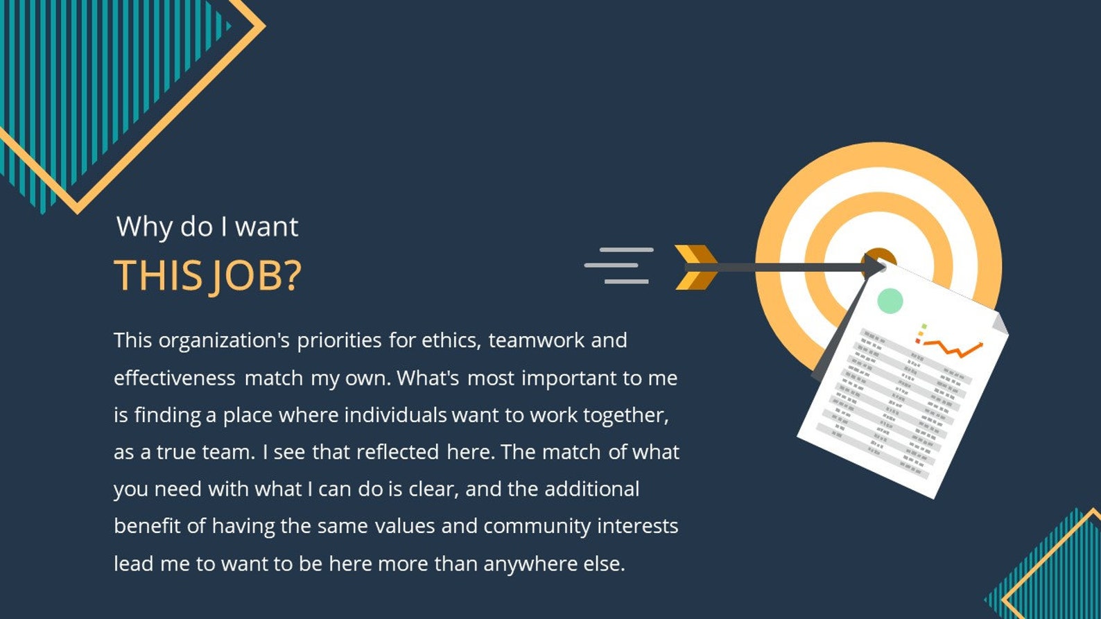 Job Interview Presentation Template for Powerpoint, Presentation for ...