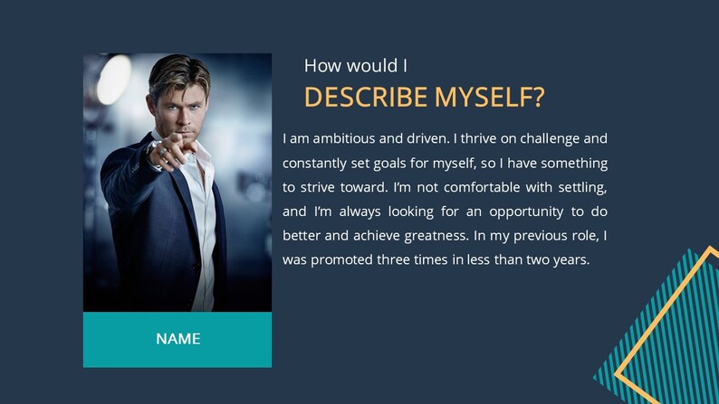 Job Interview Presentation Template for Powerpoint, Presentation for ...