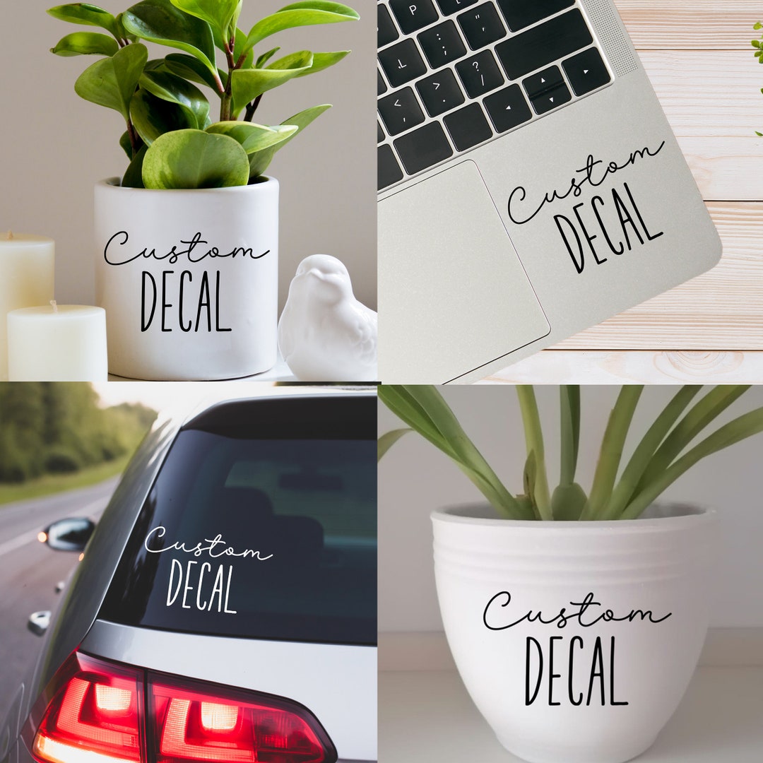 Custom Permanent Vinyl Decal/ Personalization / Completely - Etsy