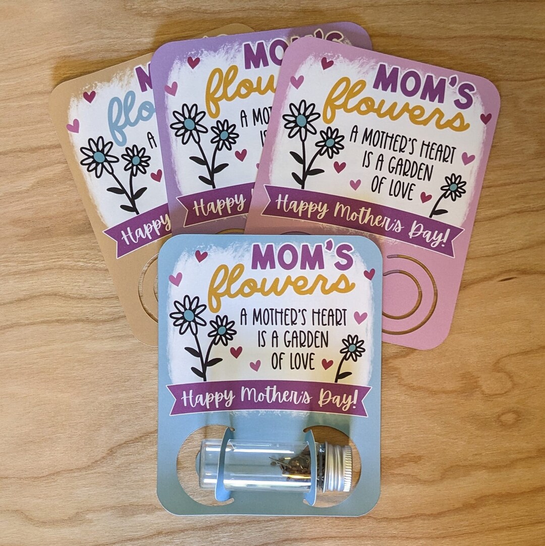 Mothers Day Seed Card - Etsy