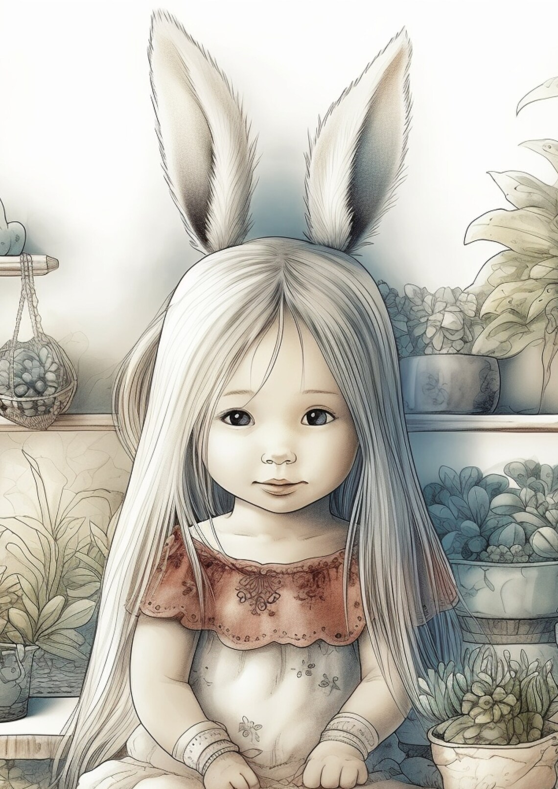 24 Fluffy Fur Girls Coloring Pages Adults Kids Instant - Etsy