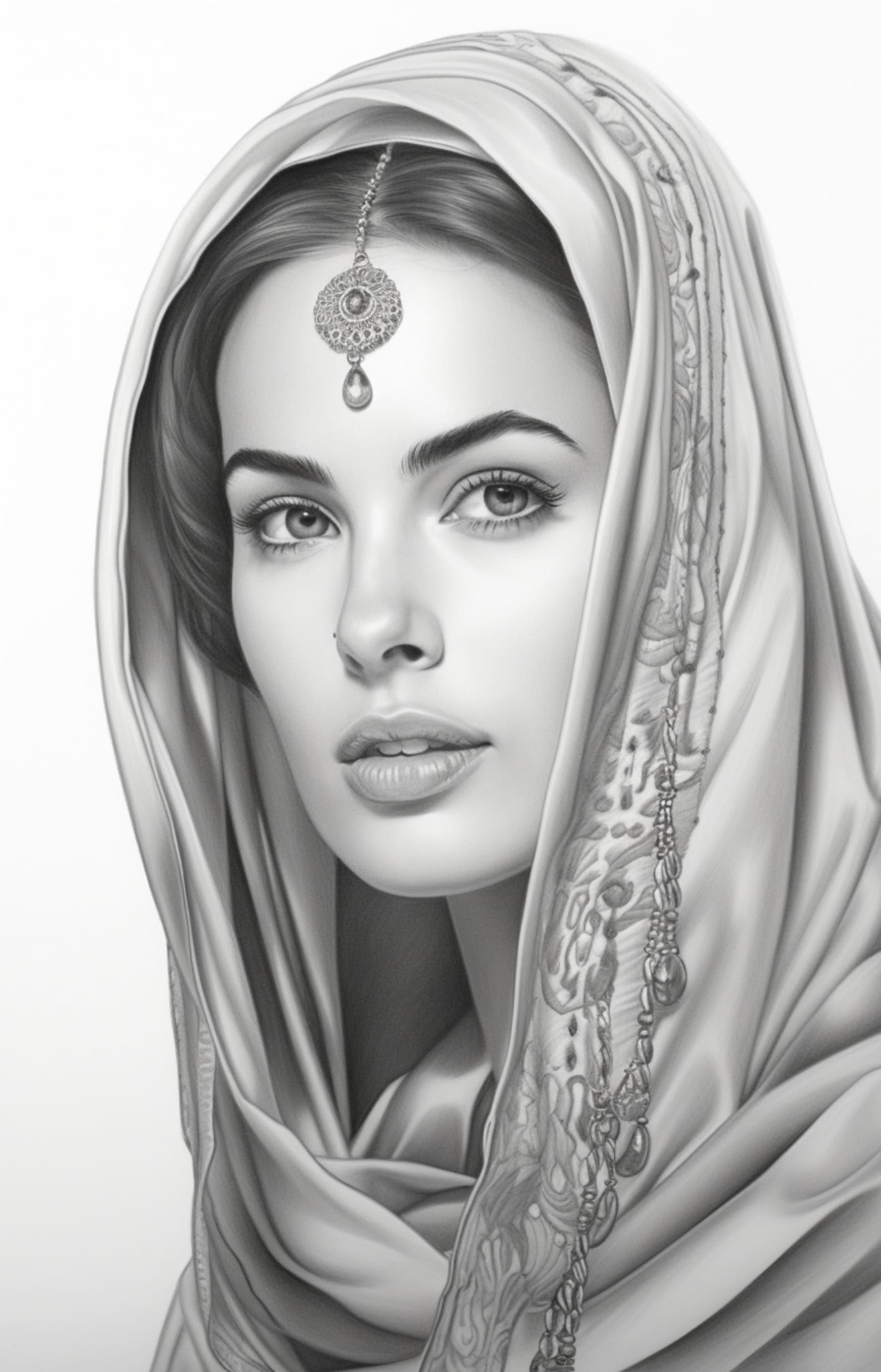 24 Traditional Arabic Woman Coloring Pages, Adults Kids Instant ...