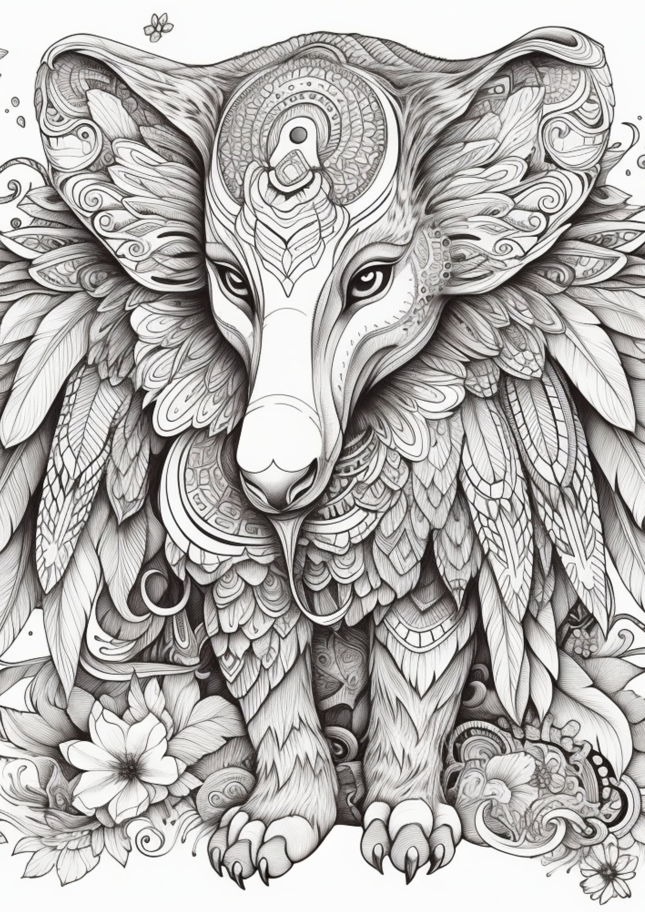 22 Mystical Fantasy Coloring Pages for Adults and Kids, Instant ...