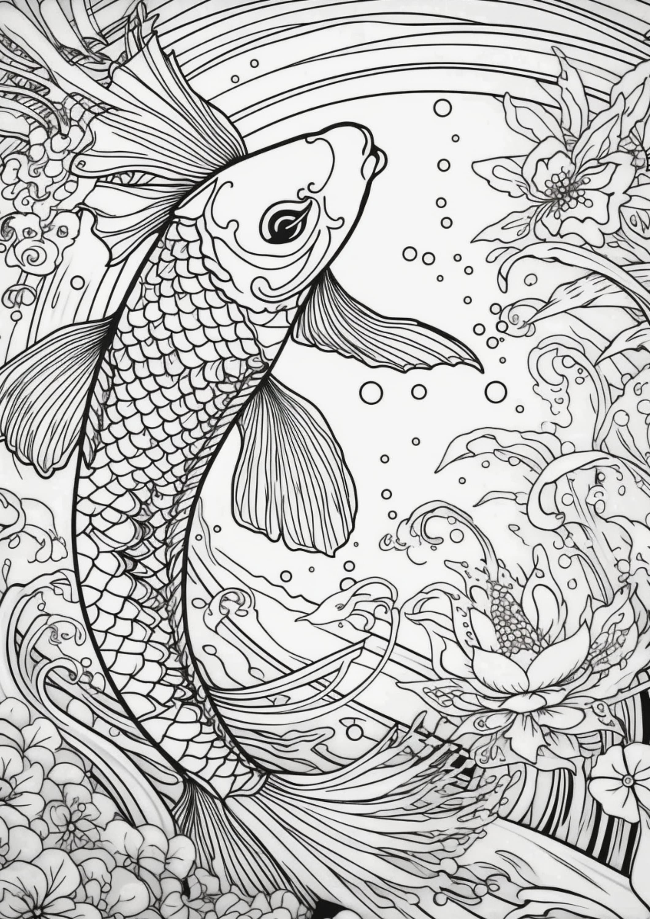 22 Mystical Fantasy Coloring Pages for Adults and Kids, Instant ...